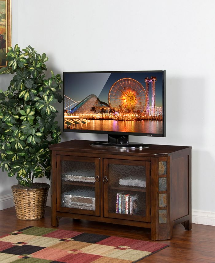 Sunny Designs Santa Fe 45" Dark Chocolate TV Console - Macy's