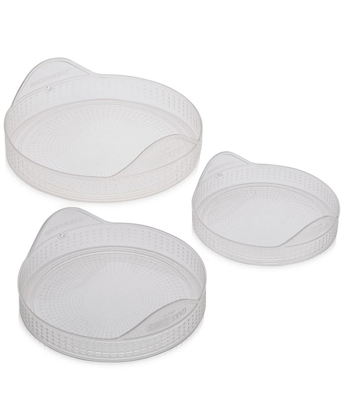 Cake Boss 3-Pc. Silicone Lid Set - Macy's
