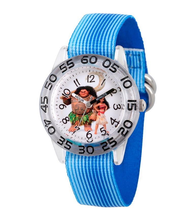 ewatchfactory Disney Moana and Maui Boys' Clear Plastic Time Teacher ...