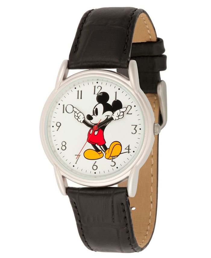 ewatchfactory Disney Mickey Mouse Men's Silver Cardiff Alloy Watch - Macy's