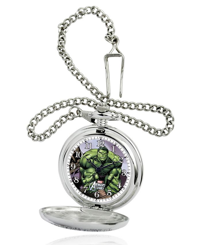 ewatchfactory Marvel Hulk Men's Silver Alloy Pocket Watch - Macy's