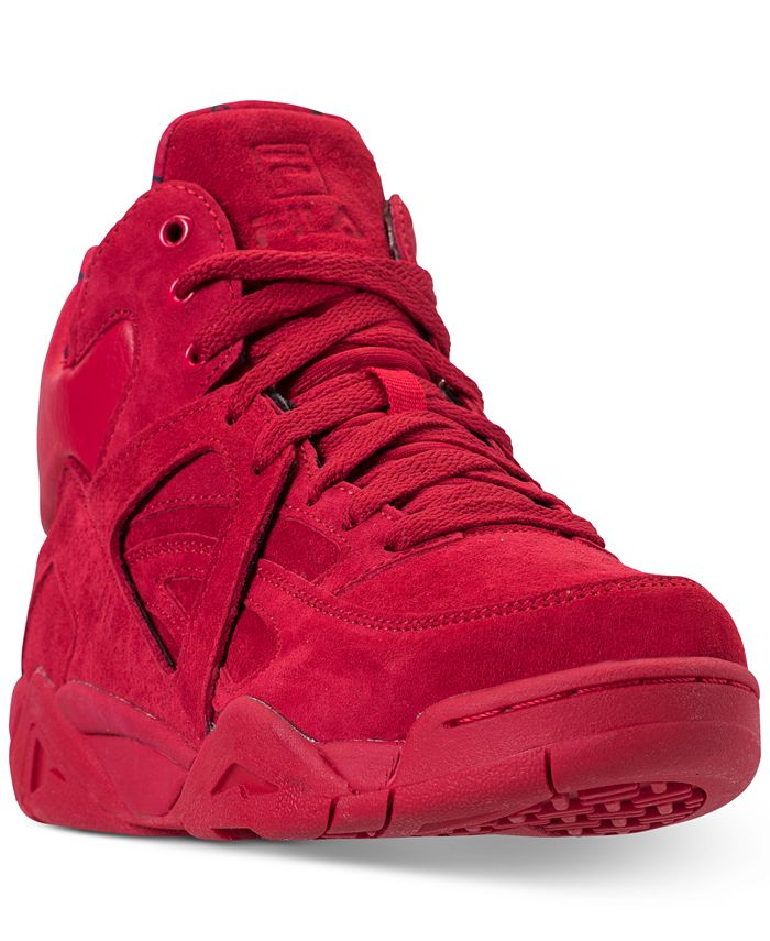 Fila Boys' The Cage High Top Athletic Sneakers from Finish Line - Macy's