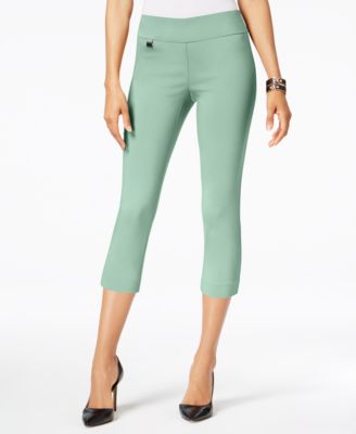 Alfani Tummy-Control Pull-On Capri Pants, Created for Macy's - Macy's