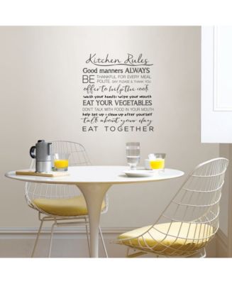 Kitchen Rules Wall Quote - Macy's