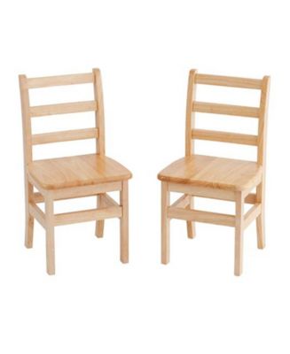 Clickhere2shop Preschool Classroom Kids 16" Three Rung Ladderback Chair ...
