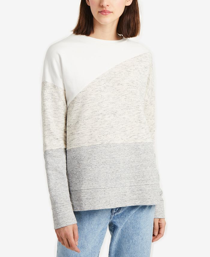 French Connection Patchwork Colorblocked Sweater - Macy's