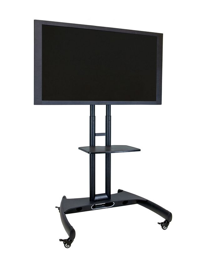 Clickhere2shop Adjustable Height Rolling Flat Panel Cart with Accessory ...