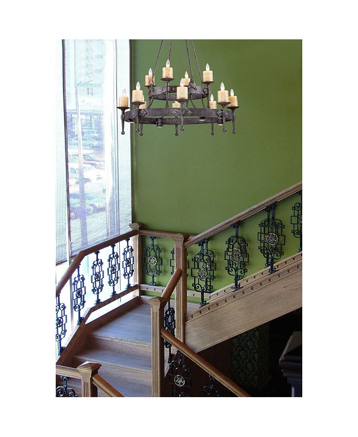 ELK Lighting Cambridge 8+4+4-Light Chandelier in Moonlit Rust - Macy's