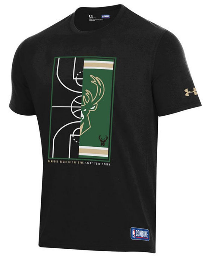Under Armour Men's Milwaukee Bucks Banners Begin in the Gym T-Shirt ...