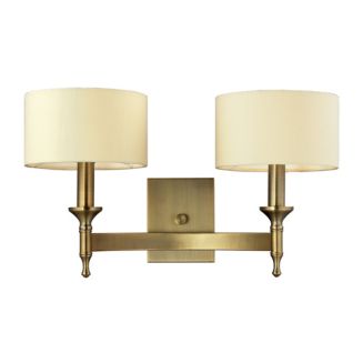 Pembroke 2-Light Sconce in Brushed Antique Brass - Macy's