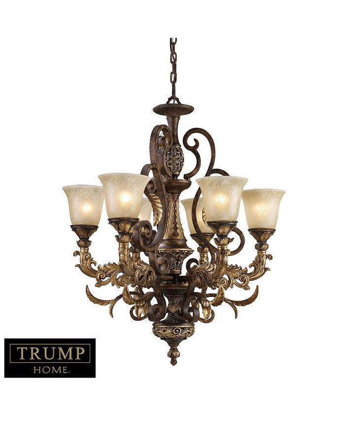 ELK Lighting Regency 6-Light Chandelier in Burnt Bronze - Macy's