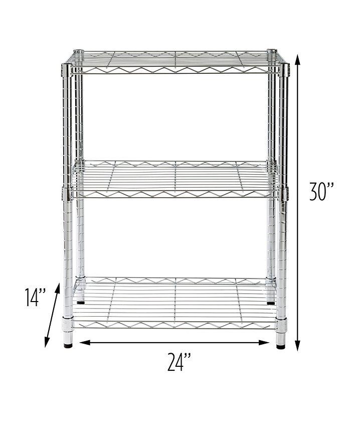 Honey Can Do 3-tier Chrome Shelving Unit - Macy's