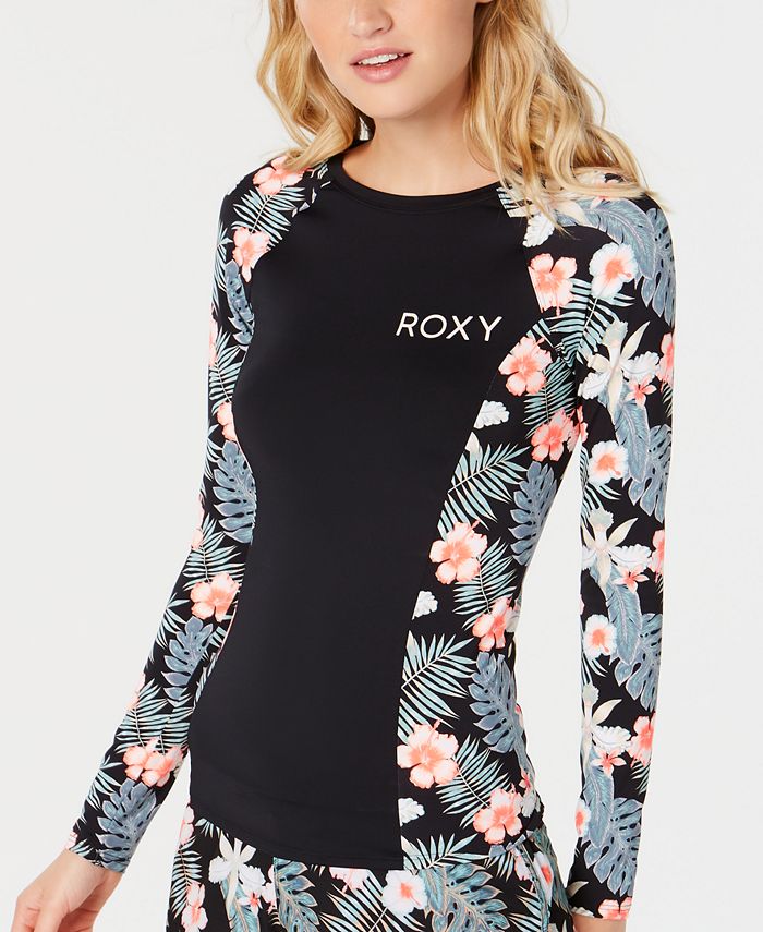 Roxy Juniors' Printed Rash Guard - Macy's