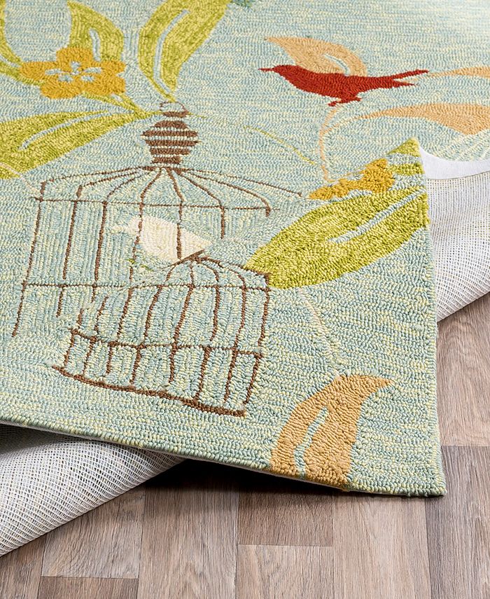 Surya Rain RAI-1128 Sage 9' x 12' Area Rug, Indoor/Outdoor - Macy's