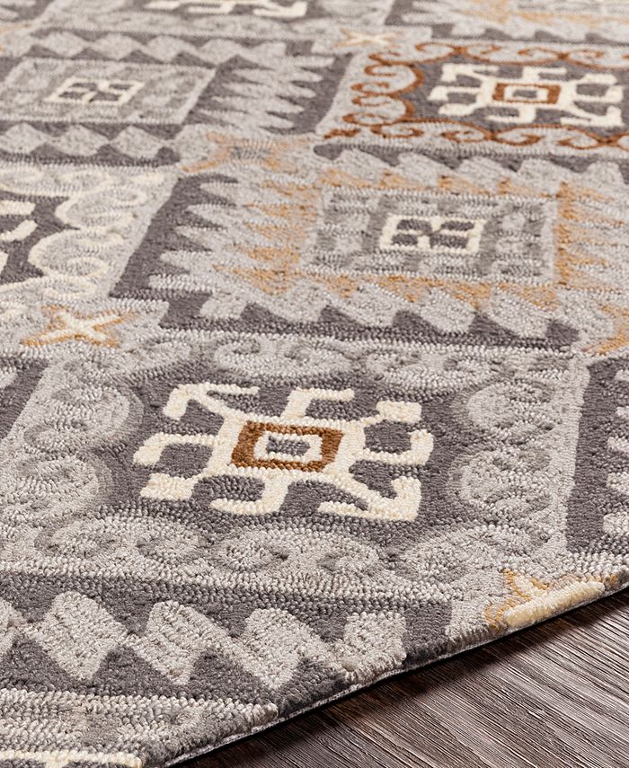 Surya Rain RAI-1278 Charcoal 18" Square Swatch - Macy's