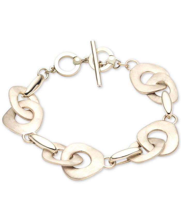 Carolee Gold-Tone Large Link Bracelet - Macy's