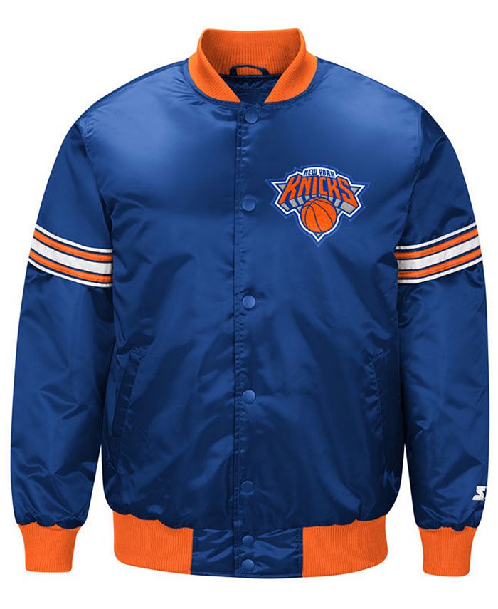 G-III Sports Men's New York Knicks Draft Pick Starter Satin Jacket - Macy's