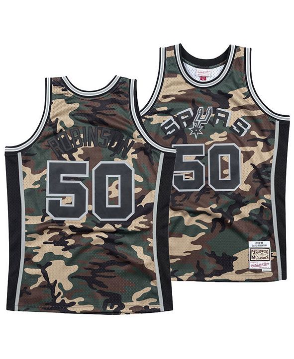 Mitchell & Ness Men's David Robinson San Antonio Spurs Woodland Camo ...