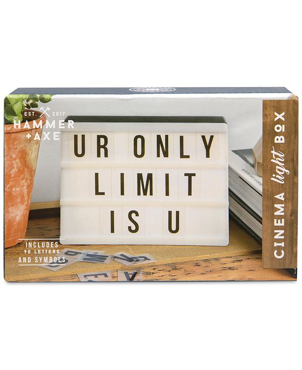 Black Series Hammer and Axe Light Box Cinema Marquee & Reviews - All ...