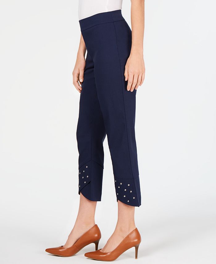 JM Collection Studded Tulip-Hem Pants, Created for Macy's - Macy's