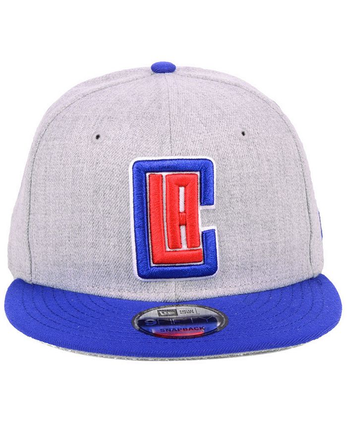 New Era Los Angeles Clippers Heather Gray 9FIFTY Snapback Cap - Macy's