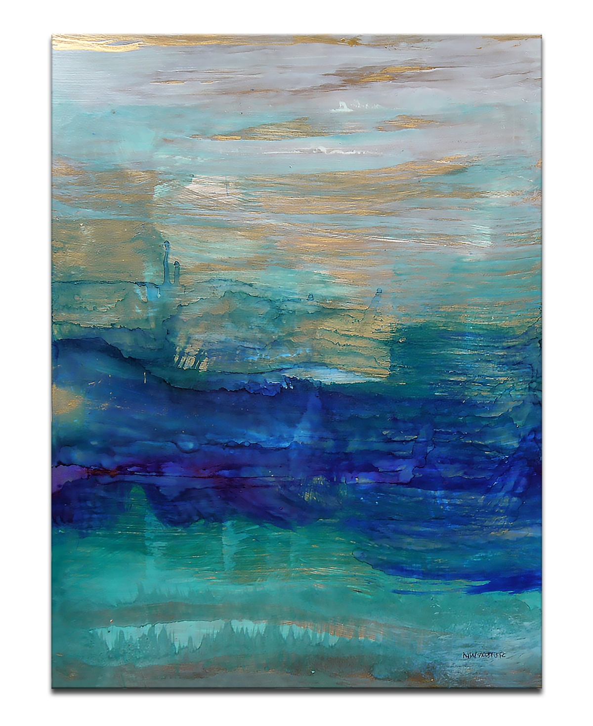 Click here for Ready2HangArt Ocean Spray A Abstract Canvas Wall A... prices