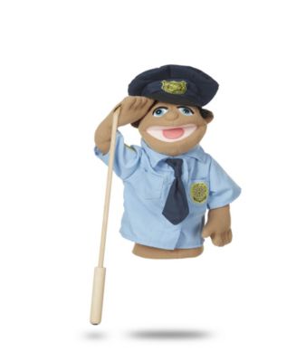 Melissa & Doug Police Officer Puppet With Detachable Wooden Rod for ...