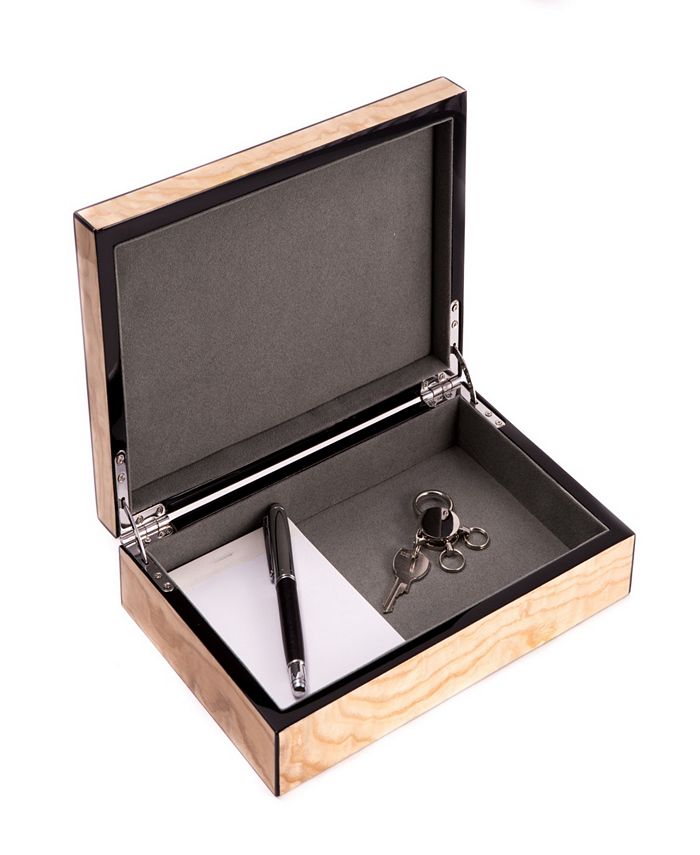 Bey-Berk Wood Valet Box - Macy's