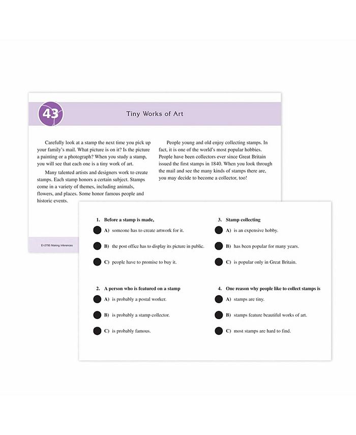 Learning Resources Educational Insights Hot Dots Reading Comprehension ...