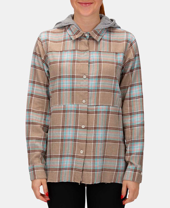 Hurley Juniors' Wilson Plaid Flannel Shirt - Macy's