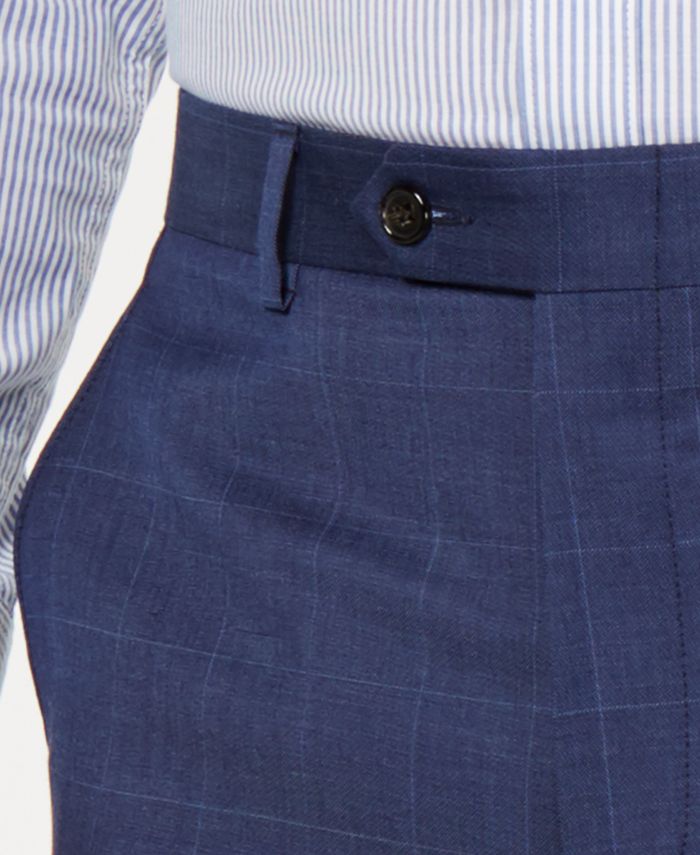 Lauren Ralph Lauren Men's UltraFlex Classic-Fit Windowpane Pants - Macy's