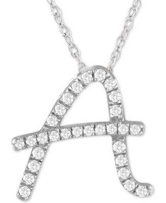 Macy's initial necklace store