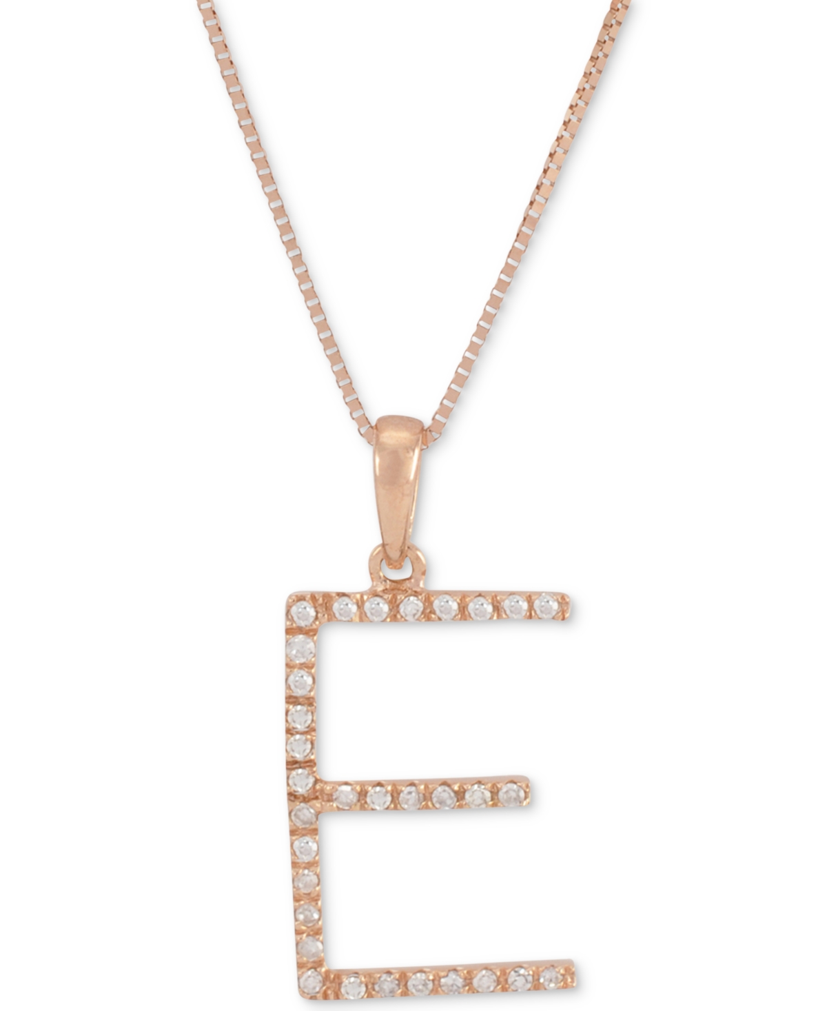 Click here for Diamond (1/10 ct. t.w.) Initial Pendant Necklace i... prices
