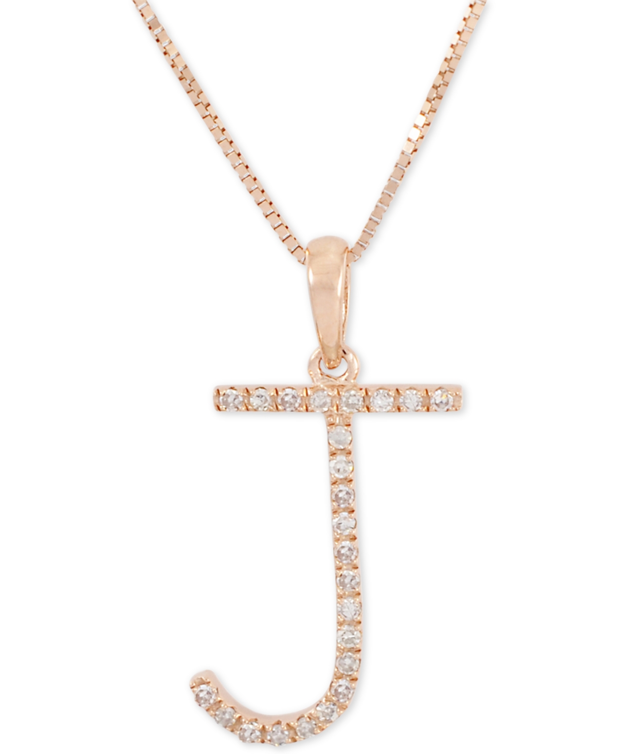 Click here for Diamond (1/10 ct. t.w.) Initial Pendant Necklace i... prices