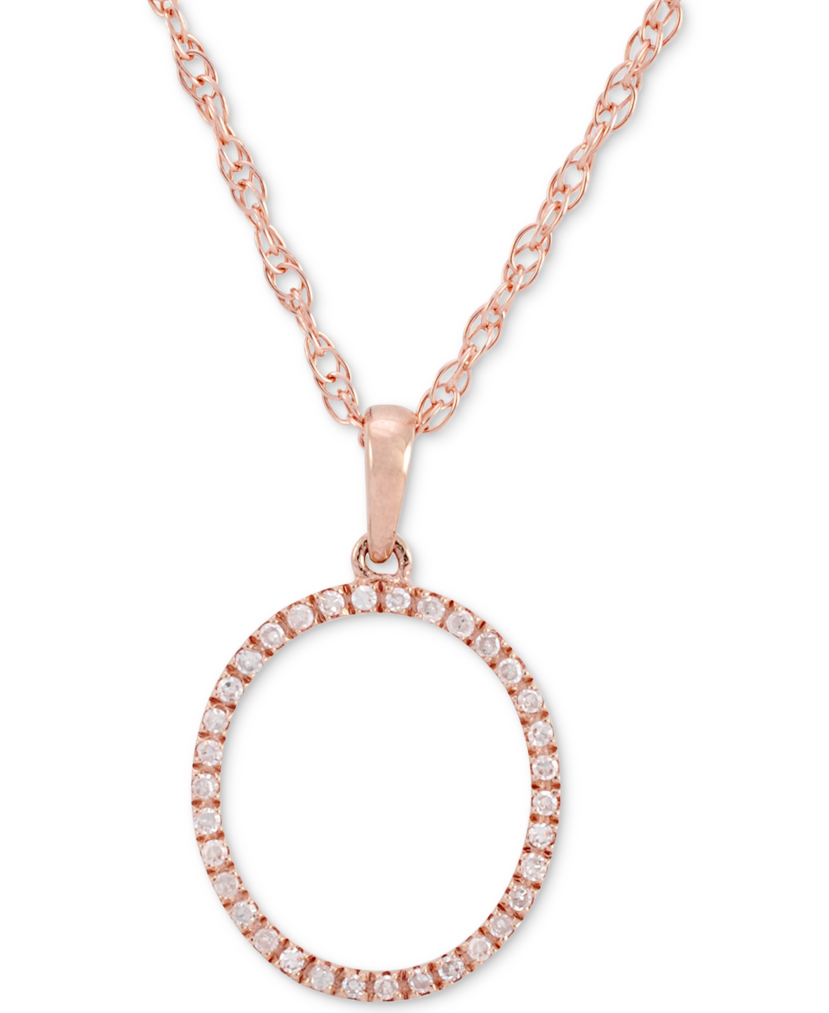 Click here for Diamond (1/10 ct. t.w.) Initial Pendant Necklace i... prices