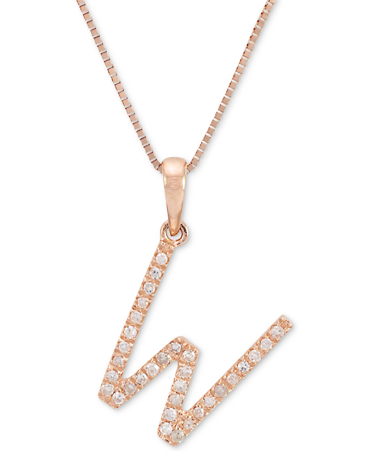 Click here for Diamond (1/10 ct. t.w.) Initial Pendant Necklace i... prices
