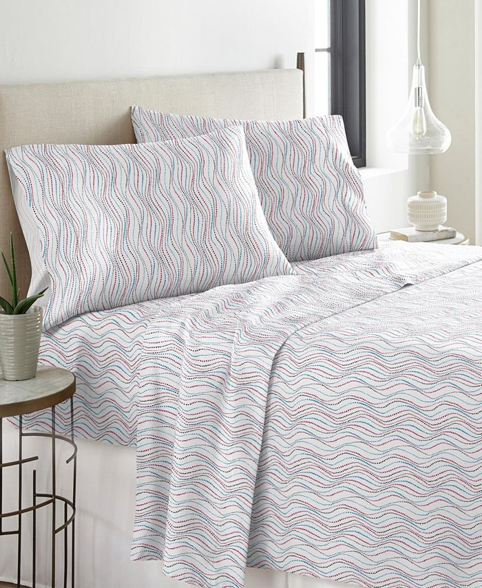 Pointehaven Metro Wave Heavy Weight Cotton Flannel Sheet Set, Twin - Macy's