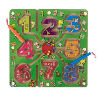 Wooden Number Maze-Colorful Zoo Animal Toy By Hey Play - Macy's