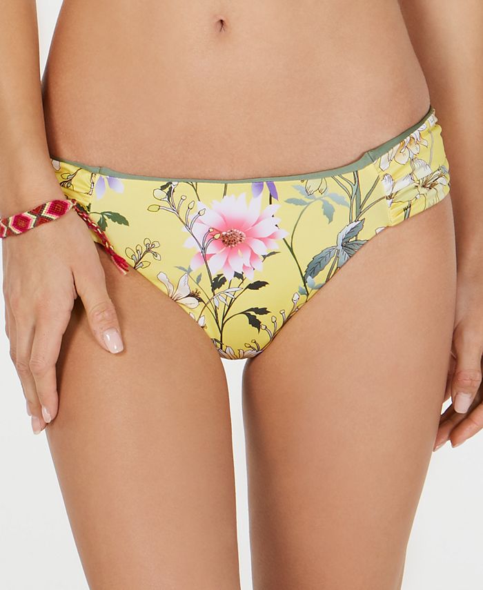 Lucky Brand Reversible Side Shirred Hipster Bikini Bottoms Macys
