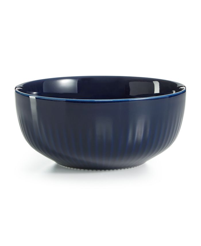 Hotel Collection Modern Dinnerware Porcelain Navy Cereal Bowl, Created ...
