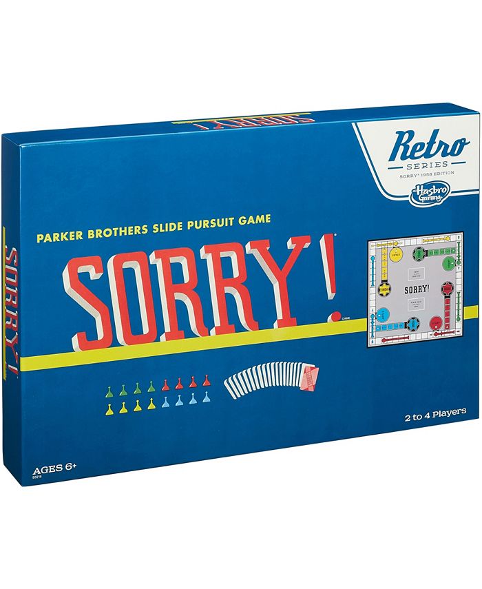 Hasbro Retro Series Sorry! - 1958 Edition - Macy's