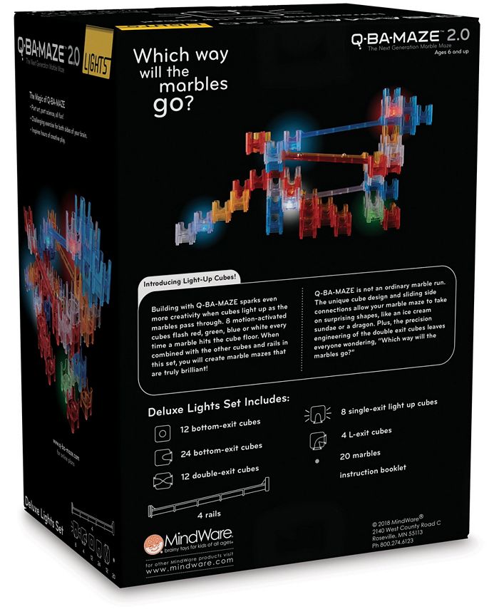 MindWare Q-BA-MAZE 2.0- Deluxe Lights Set Puzzle Game - Macy's