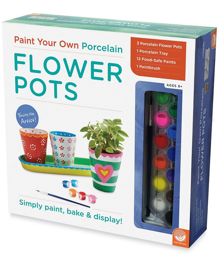 MindWare Paint Your Own Porcelain Flower Pots & Reviews - Kids - Macy's