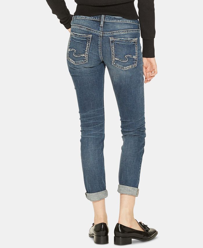 Silver Jeans Co. Cuffed Boyfriend Jeans - Macy's