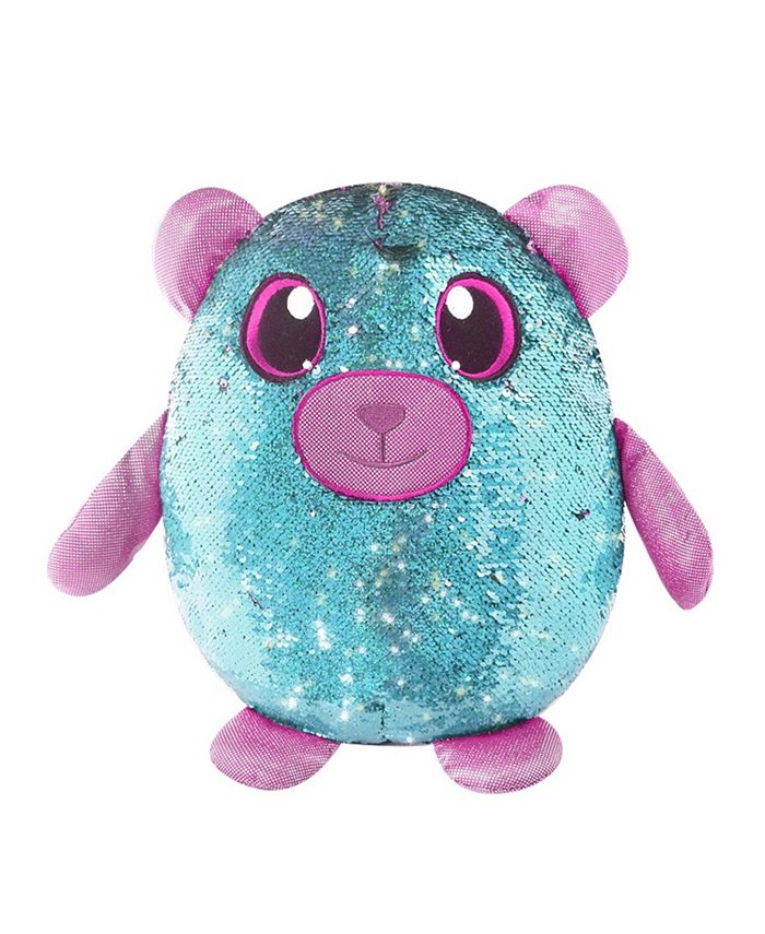 Ben Franklin Toys Shimmeez Large Size Benji Bear, Sequin Plush Stuffed ...