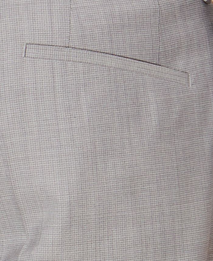 HUGO HUGO Men's Slim-Fit Tonal Grid Pants - Macy's
