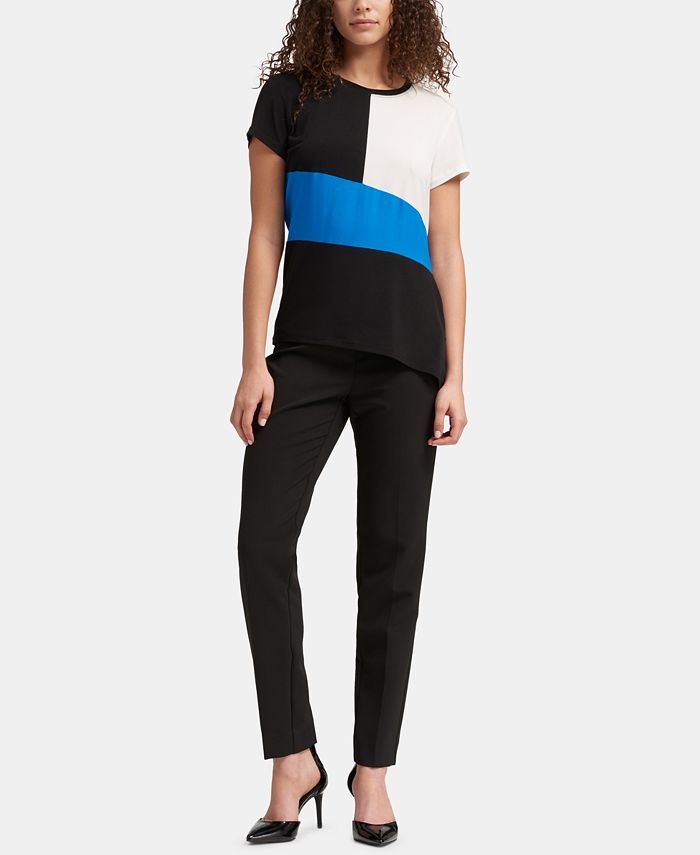 DKNY Colorblocked T-Shirt - Macy's