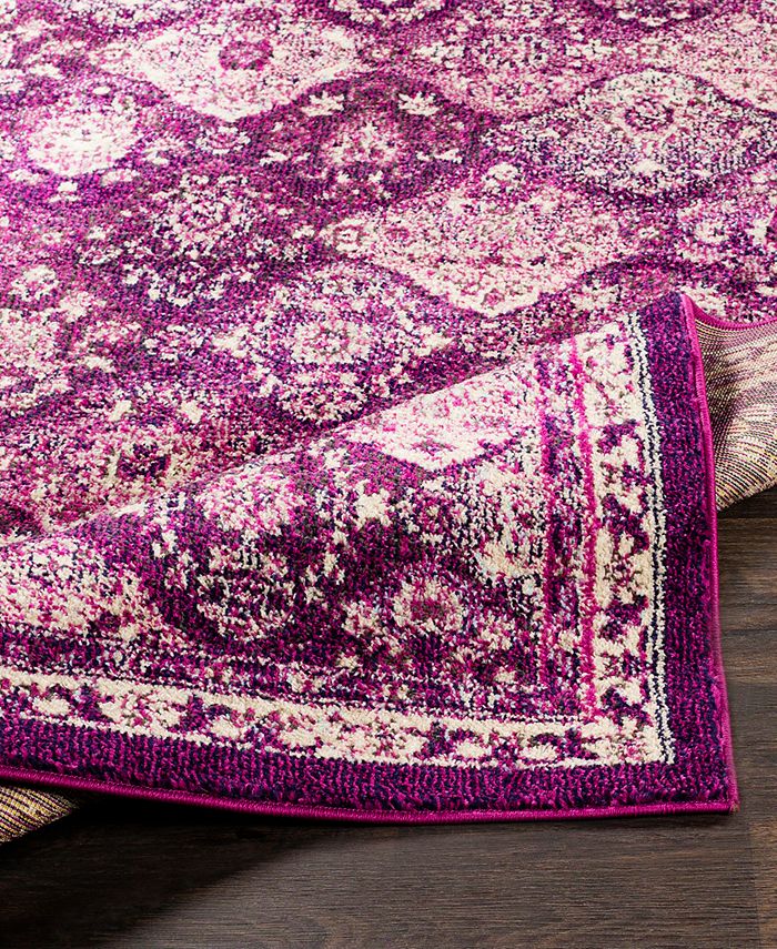 Abbie & Allie Rugs Morocco MRC-2318 Fuschia 18" Area Rug Swatch - Macy's
