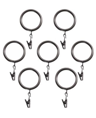 Decopolitan Curtain Clip Ring for 1-Inch Rod, Set of 7, Bronze - Macy's