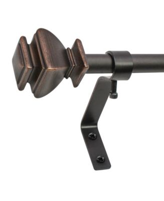 Decopolitan Montevilla 1/2-Inch Long Square Telescoping Cafe Curtain ...